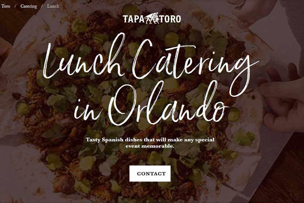 Lunch Catering in Orlando | Spanish Cuisine | Tapa Toro Restaurant